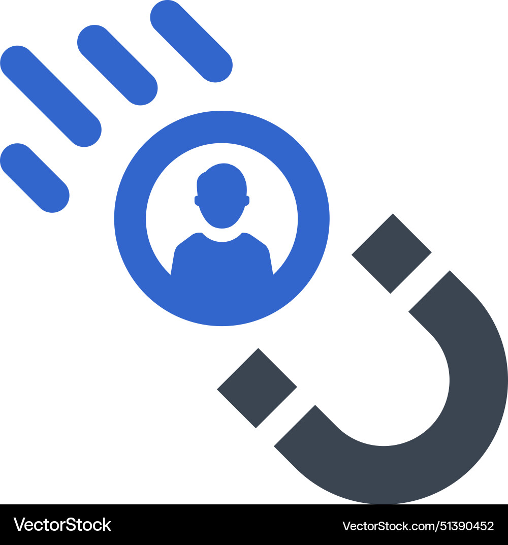 User engagement icon Royalty Free Vector Image
