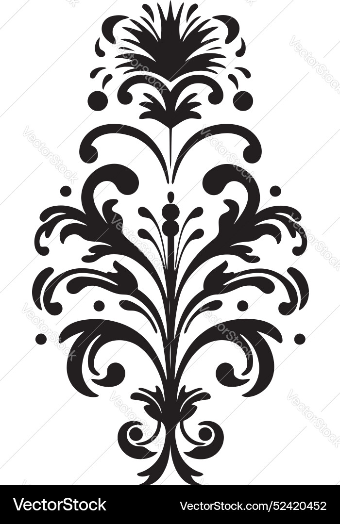 Victorian essence deco logo emblem delicate Vector Image