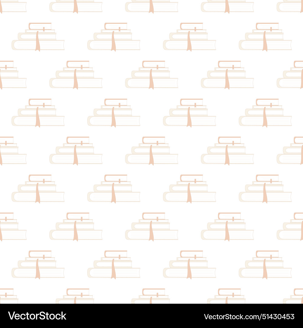 Education books seamless pattern stack of books Vector Image