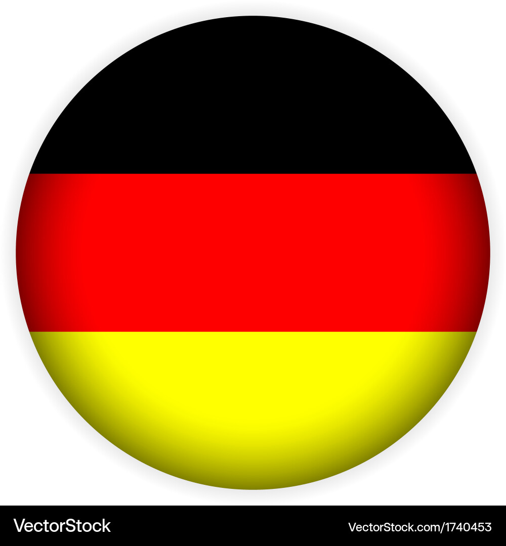 German flag button Royalty Free Vector Image - VectorStock