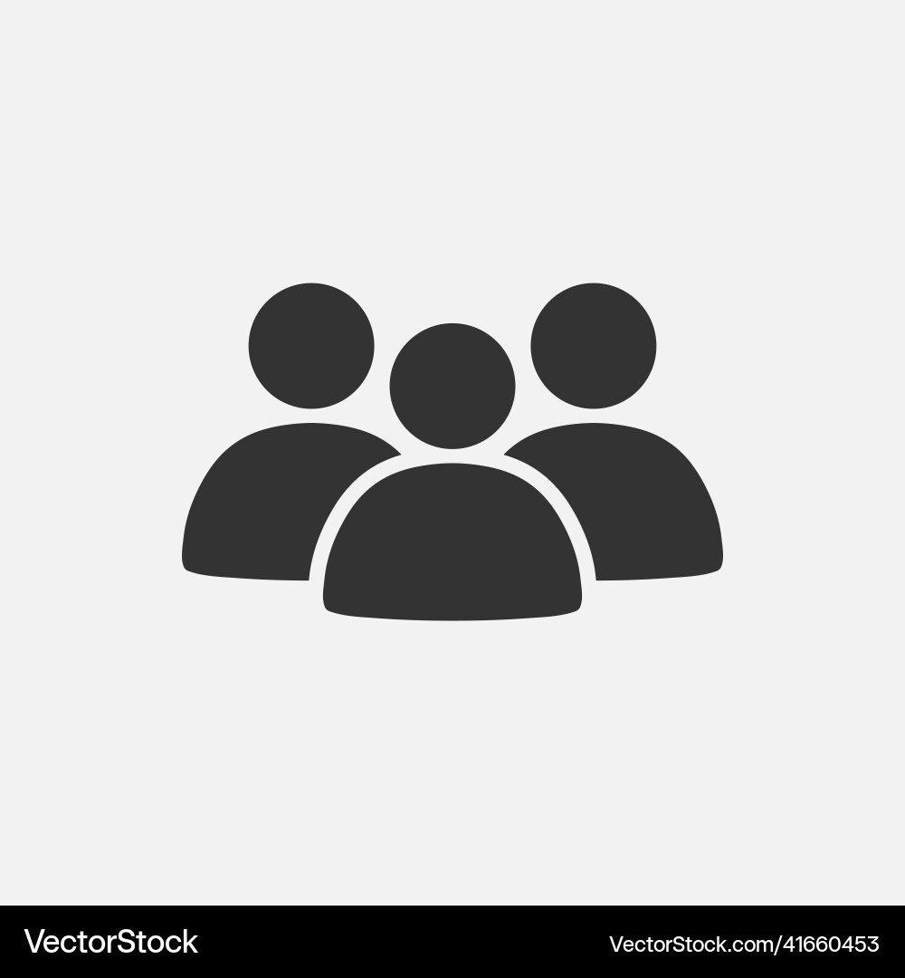 Group of People Icon Royalty Free Vector Image