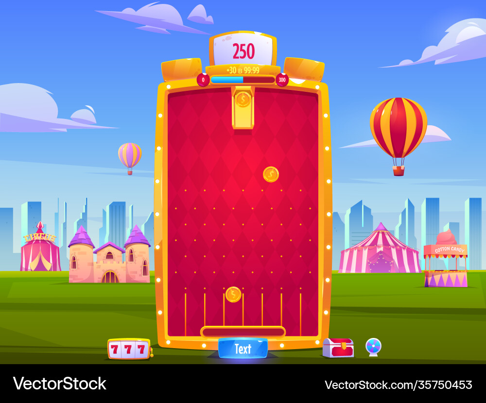 Mobile game app background application interface Vector Image