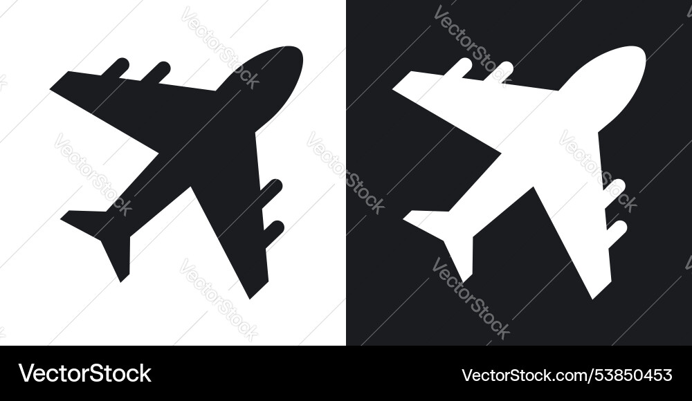 Plane icon set Royalty Free Vector Image - VectorStock