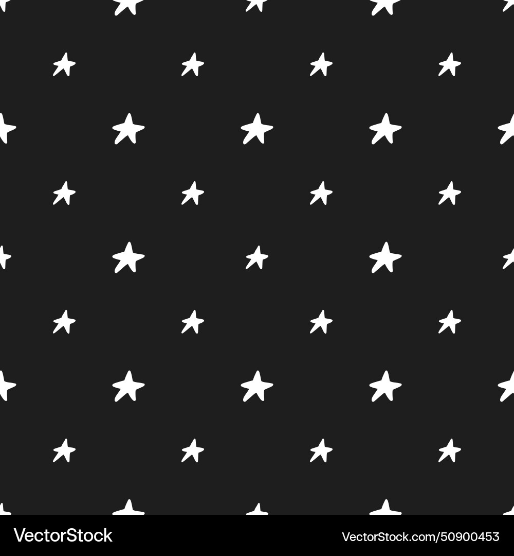 Seamless stars pattern creative star texture Vector Image
