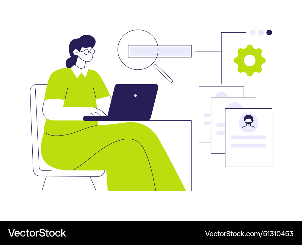 Talent search abstract concept Royalty Free Vector Image