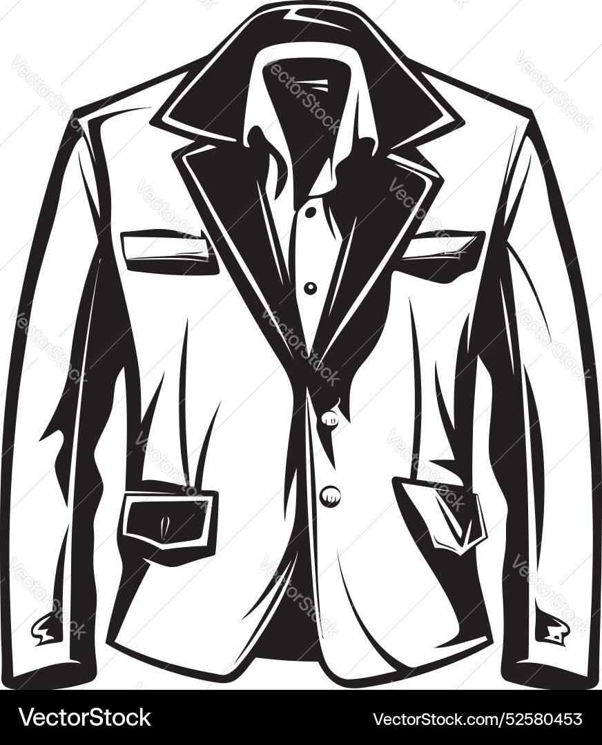 Urbanshell black logo design for modern jacket Vector Image