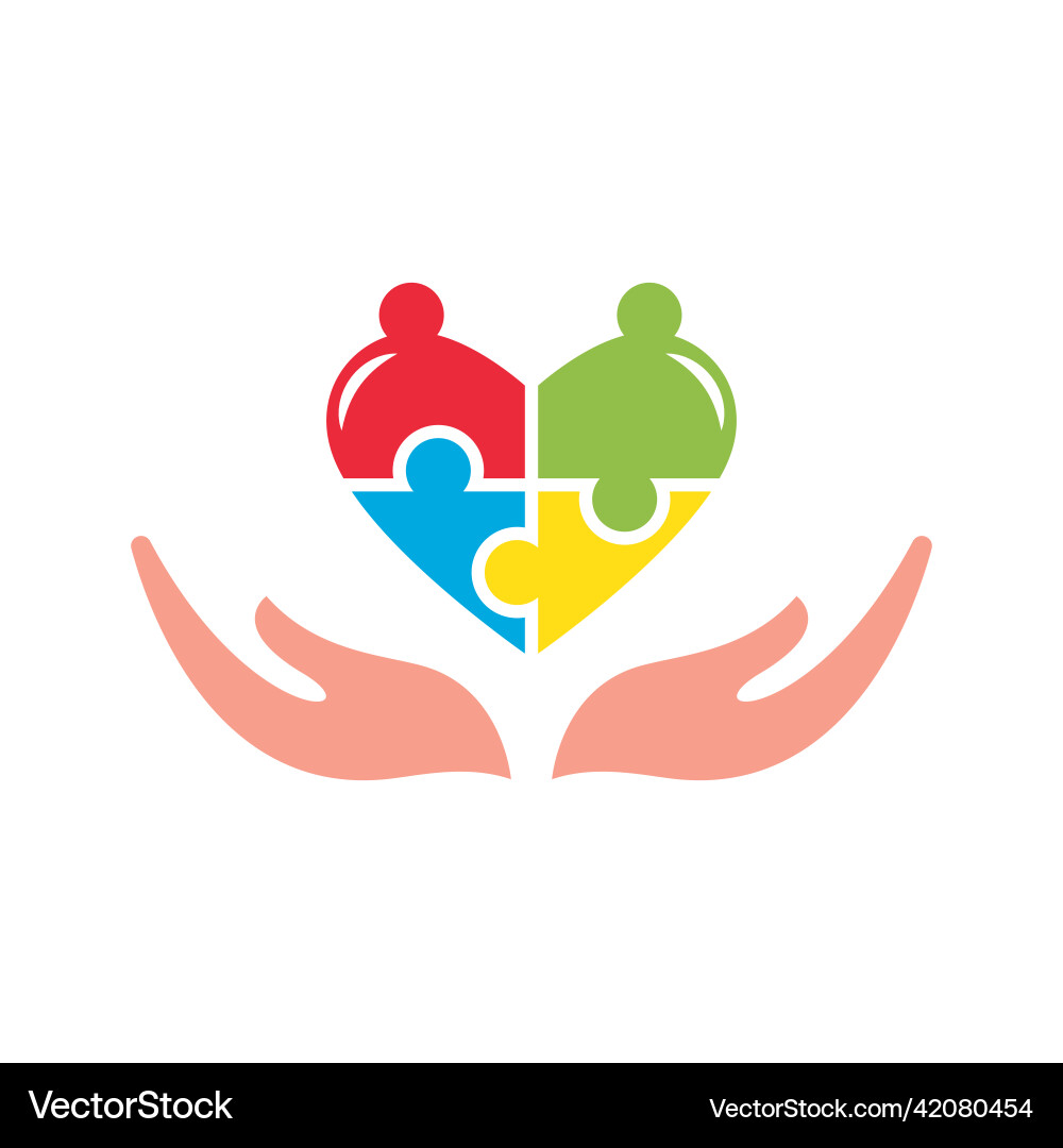 Community care logo Royalty Free Vector Image - VectorStock