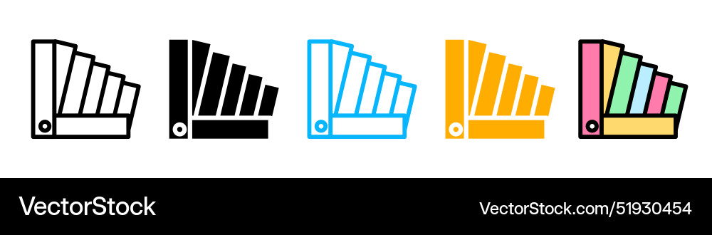 Multicolor swatch palette icon for color matching Vector Image
