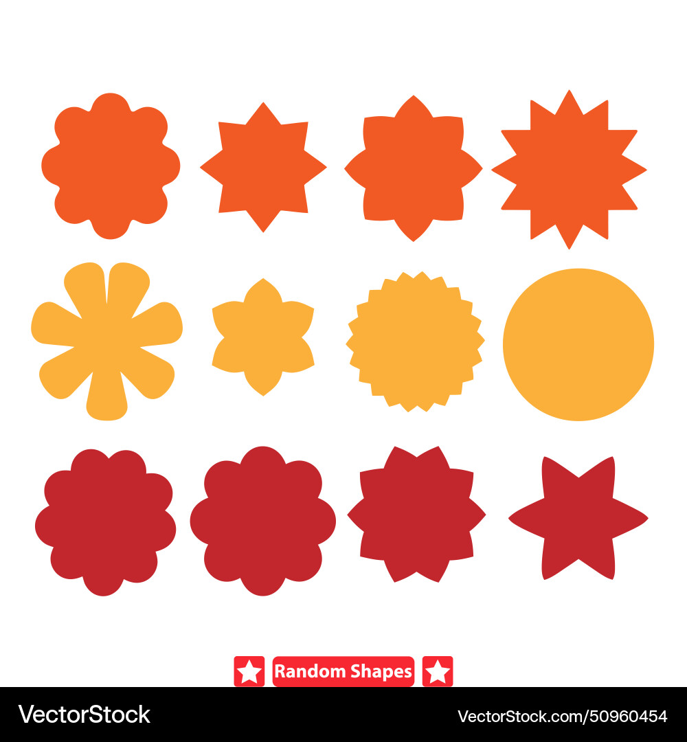 Organic geometric patterns natural shapes Vector Image