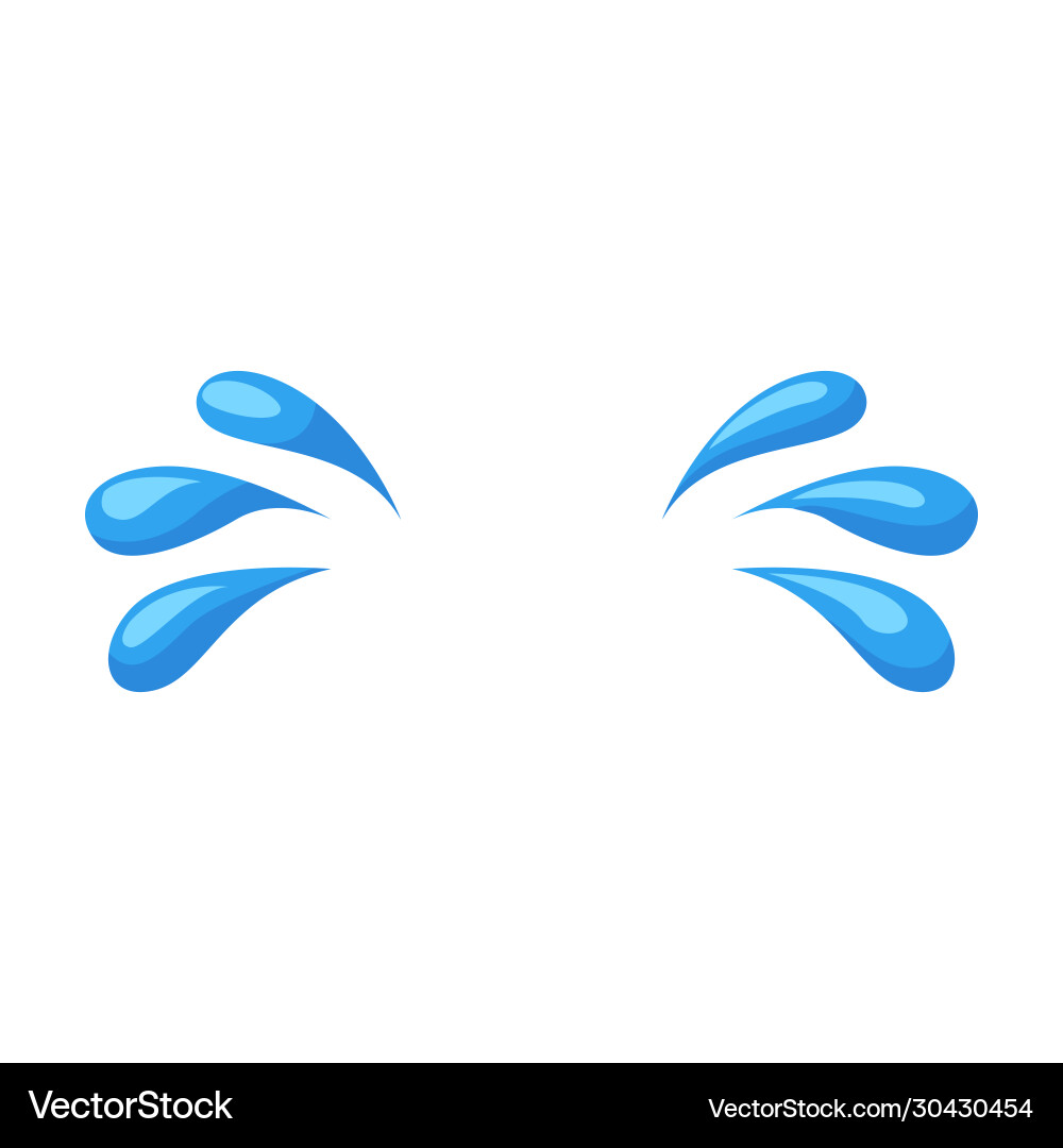 Tears iconcartoon icon isoliert Lizenzfreies Vektorbild