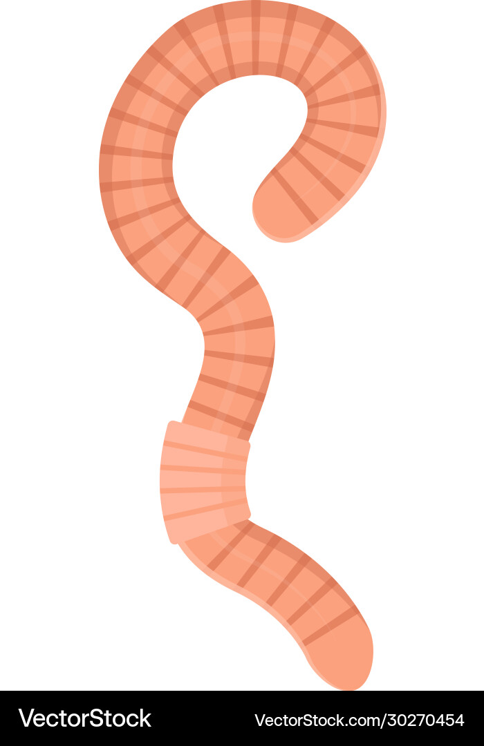 Worm Ikone lang gruselig rosa Regenwürmer Insekten