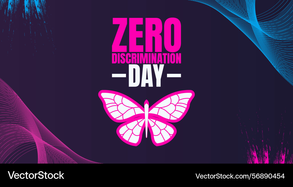 Zero discrimination day a world without barriers Vector Image