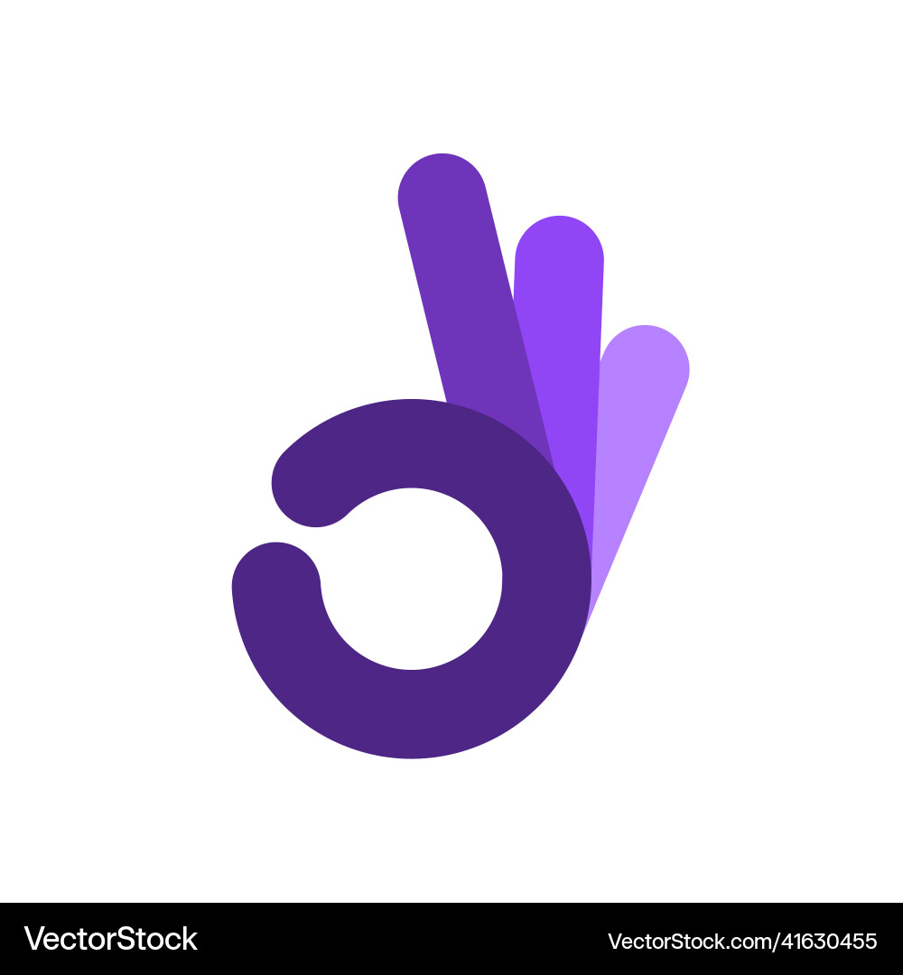 Ok Hand Sign Logo