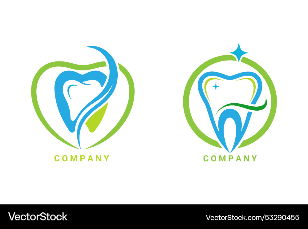Professional dental logo Royalty Free Vector Image