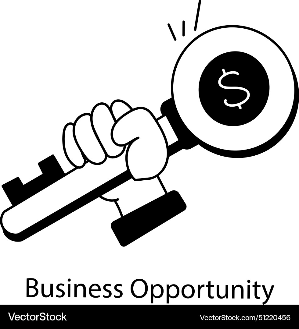 Business opportunity Royalty Free Vector Image