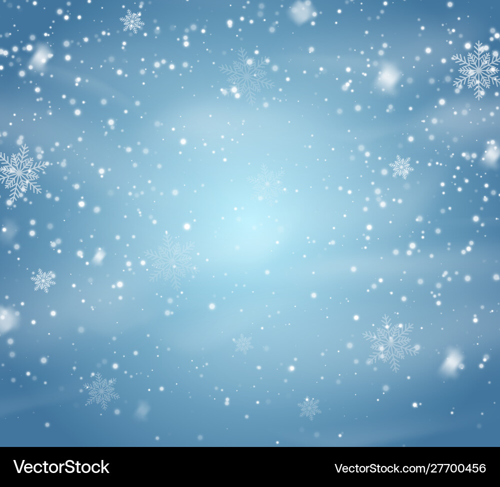 Falling snow overlay background – Royalty-Free Vector | VectorStock
