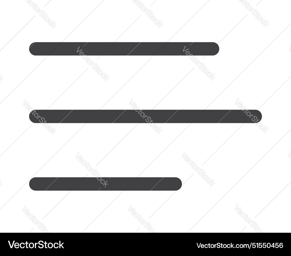 Hamburger menu icon buttons for website ui Vector Image