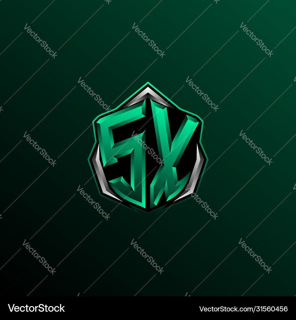 Initial sc logo design Royalty Free Vector Image