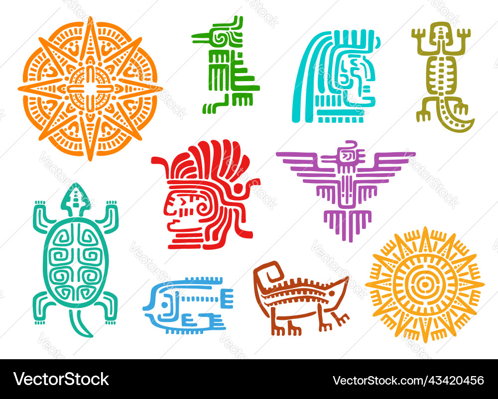 Mayan Sun Symbol
