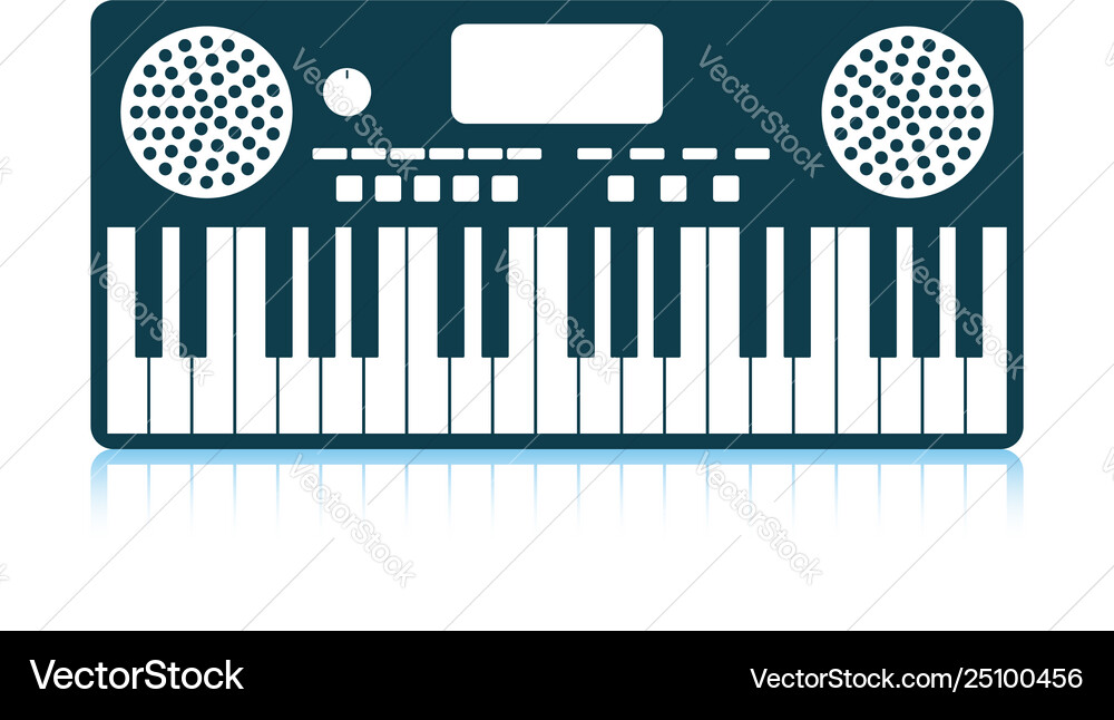 Music synthesizer icon Royalty Free Vector Image