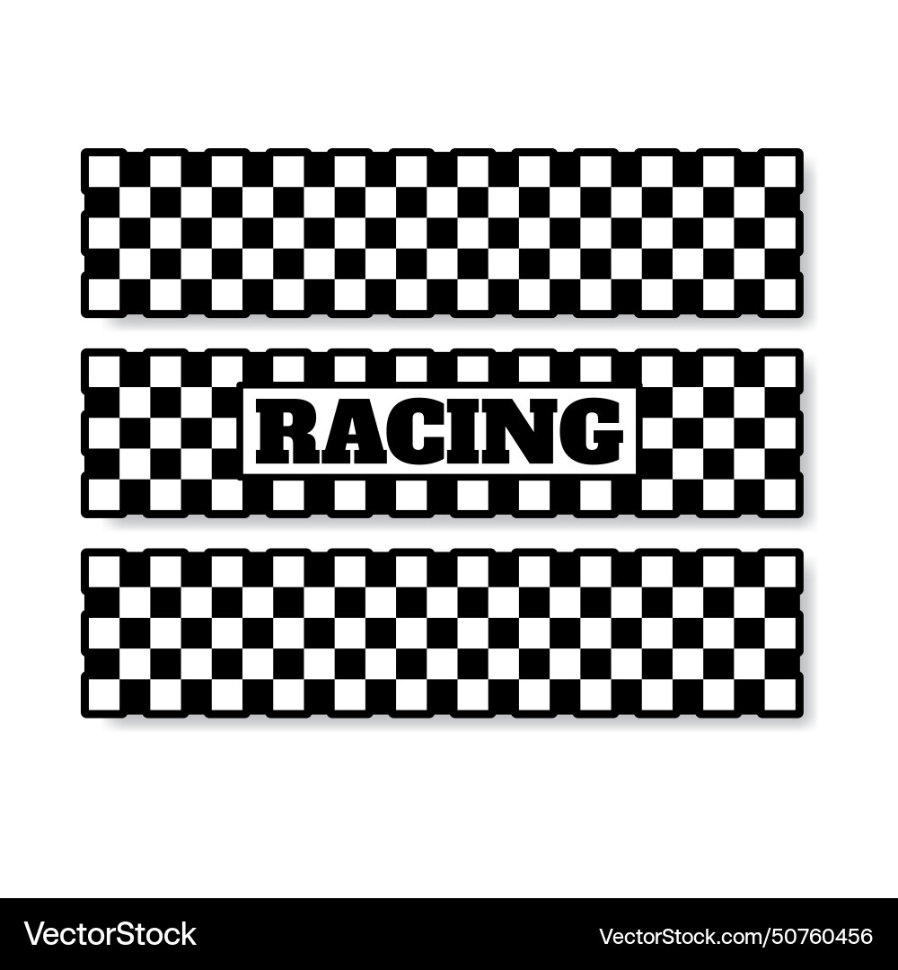Racing flag design lines Royalty Free Vector Image