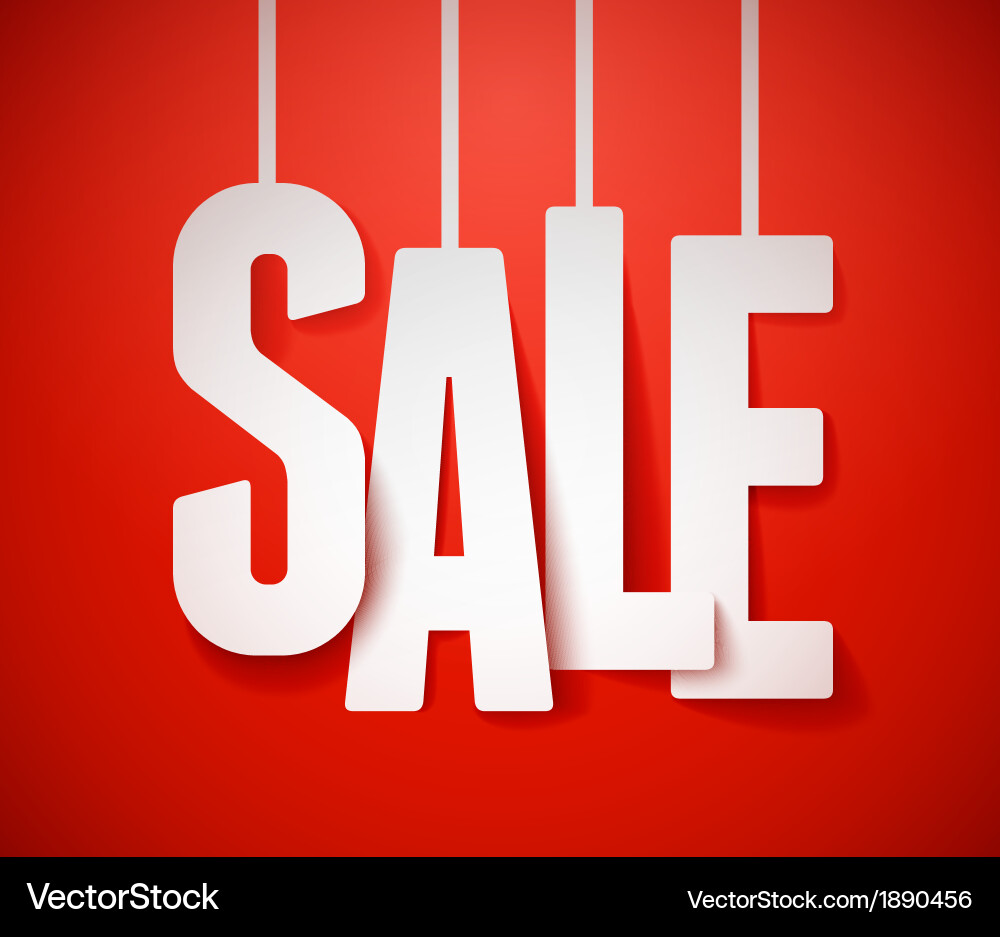 Sale paper Royalty Free Vector Image - VectorStock