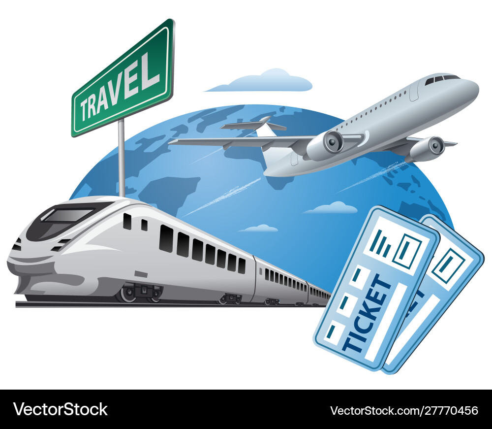 Travel and transport Royalty Free Vector Image