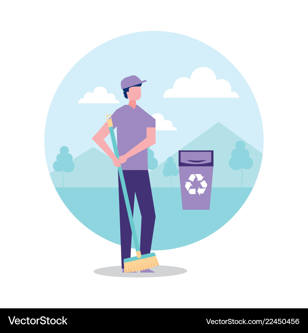 Volunteers help work Royalty Free Vector Image