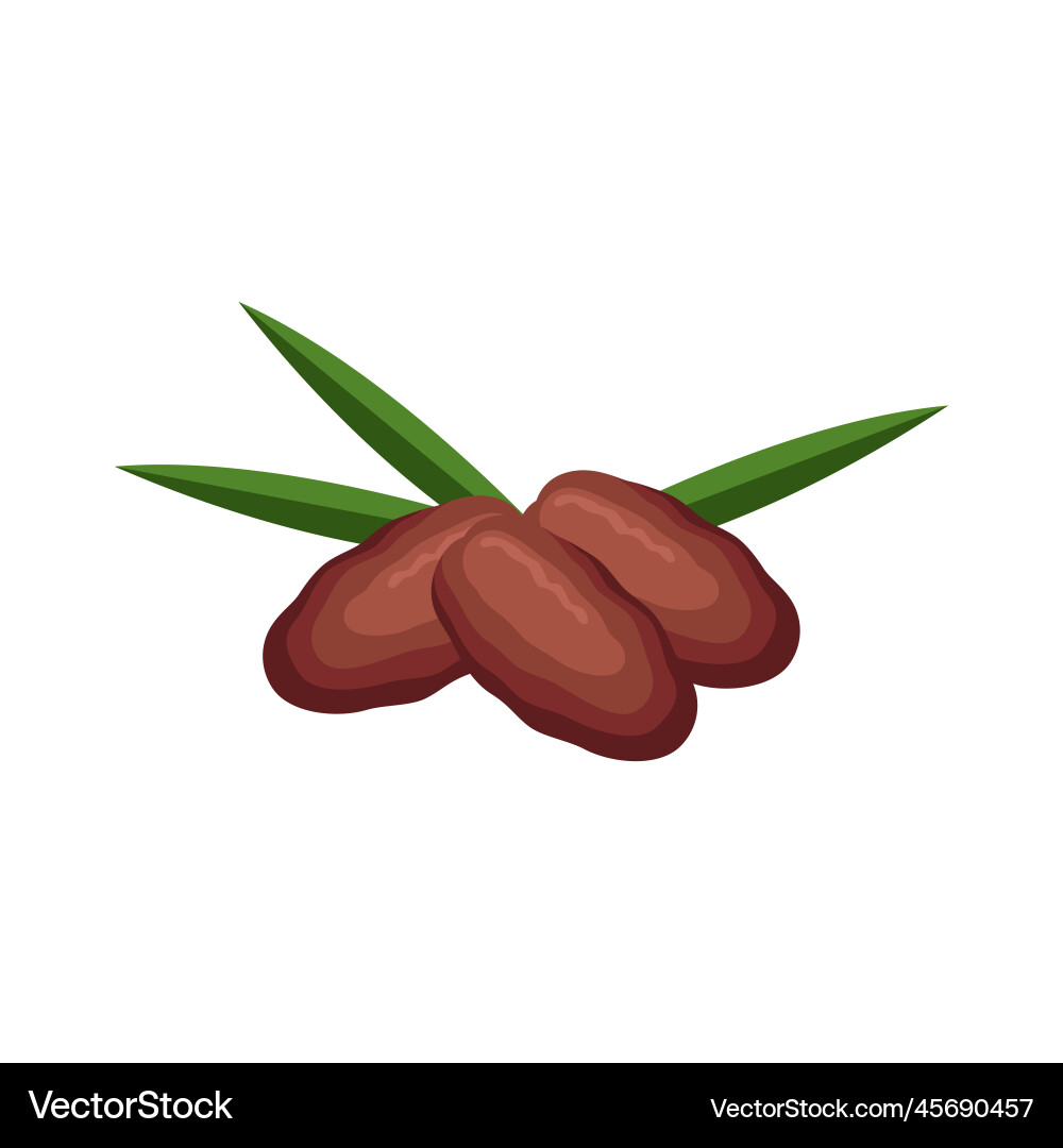 Dates flat design clip art Royalty Free Vector Image