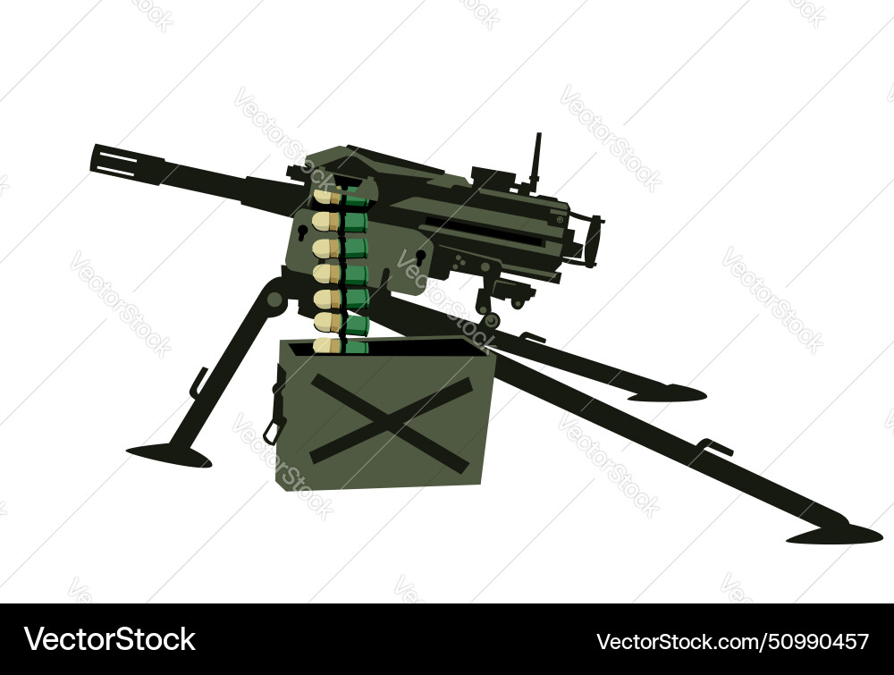 Infantry weapons mk 19 automatic grenade launcher Vector Image