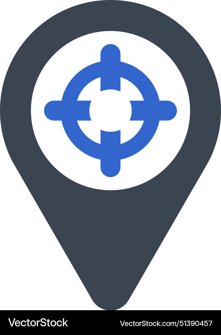 Location targeting icon Royalty Free Vector Image