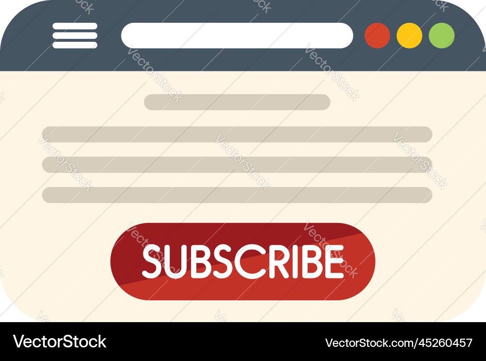 Plan subscription icon flat model service Vector Image
