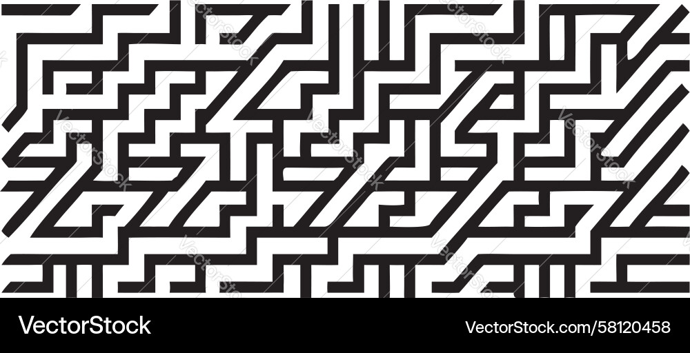 Complex Geometric Maze Pattern Royalty Free Vector Image
