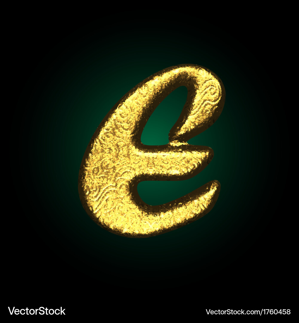 Golden figure Royalty Free Vector Image - VectorStock