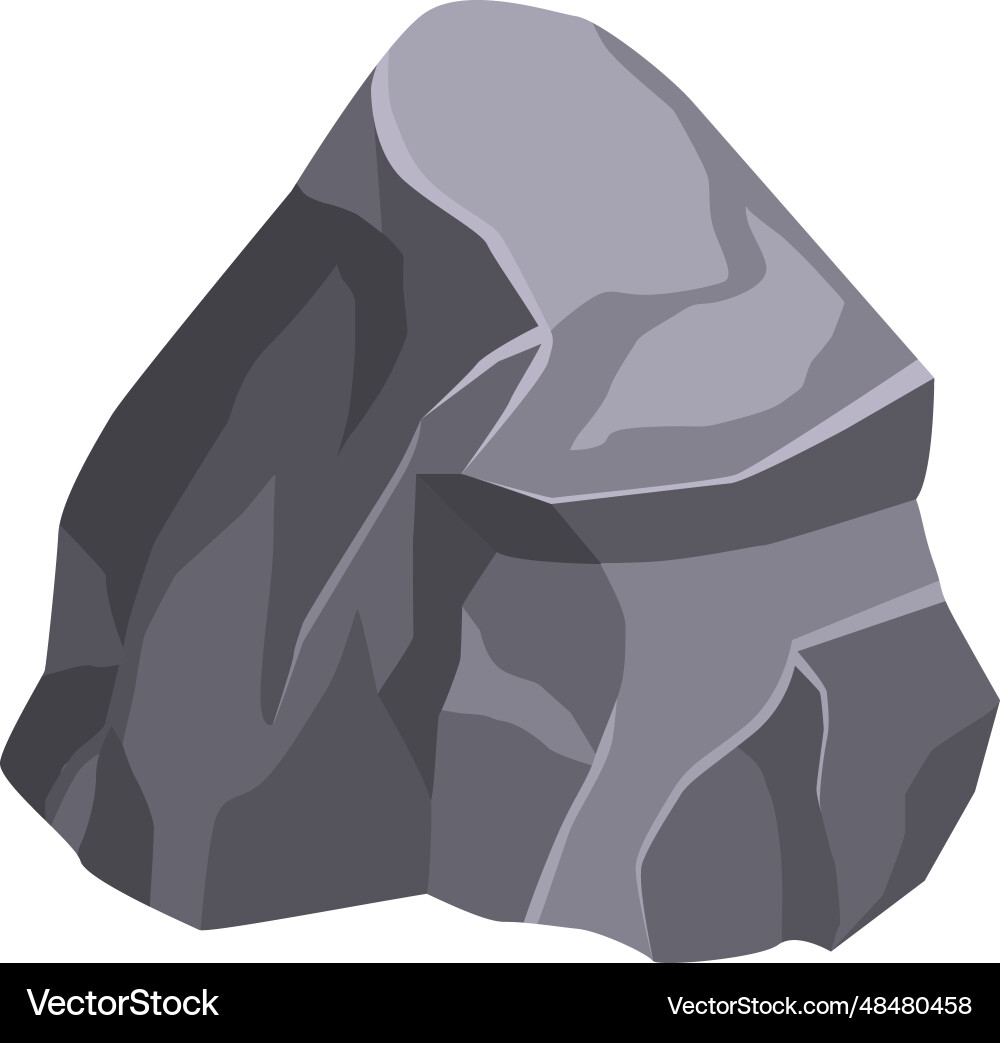 Rock mountain element natural stone for cartoon Vector Image