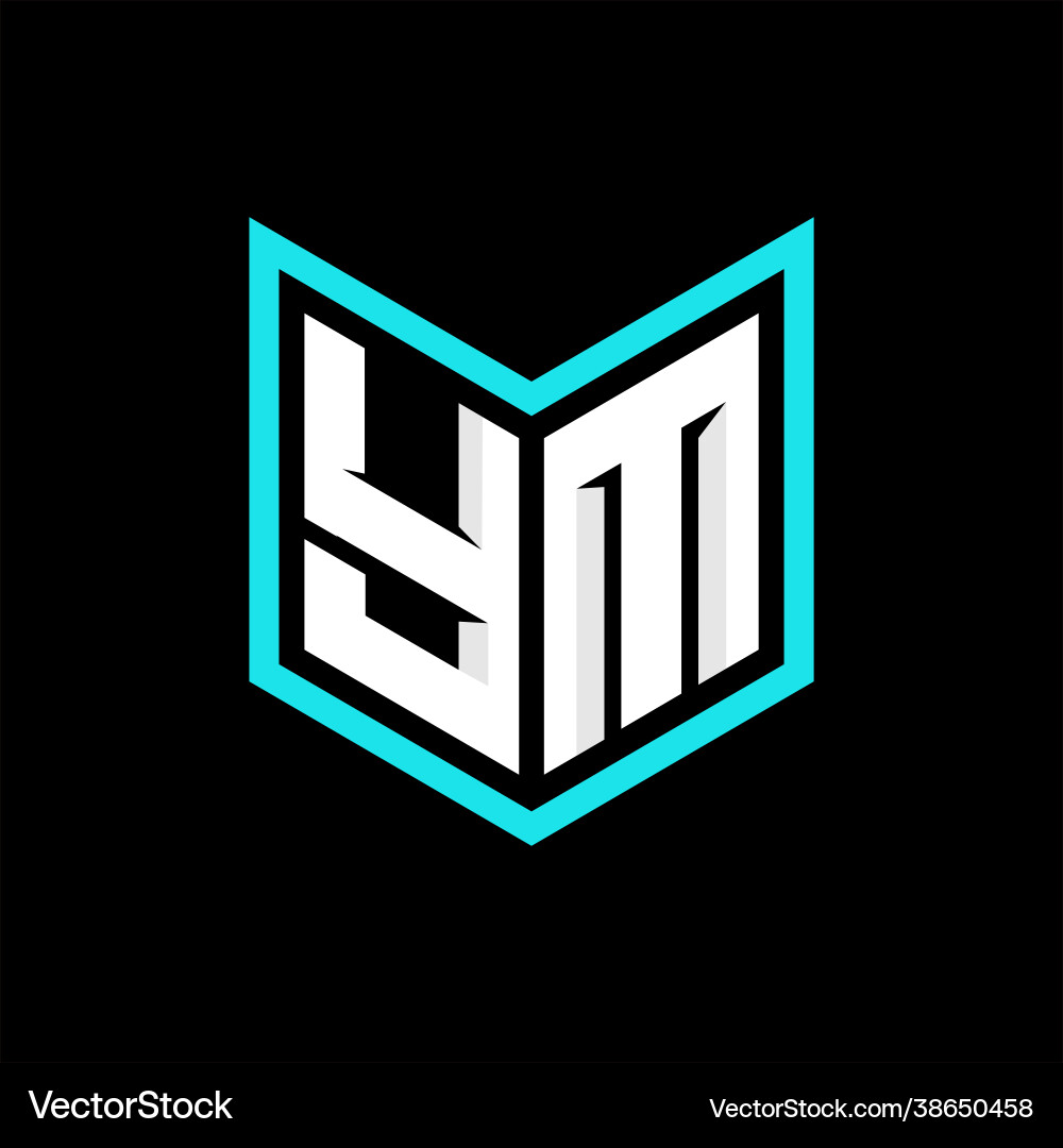 Y m initial logo monogram designs modern templates