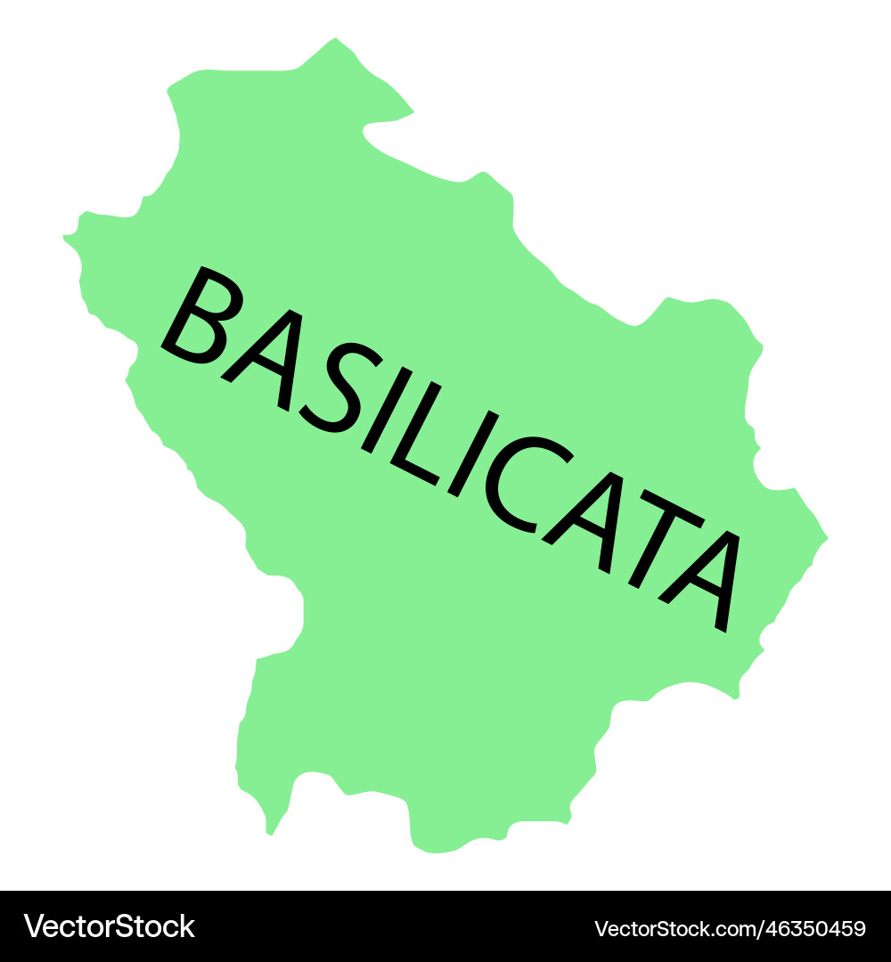Basilicata region map Royalty Free Vector Image