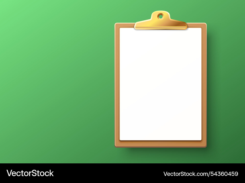 Clipboard communication white sheet of paper Vector Image