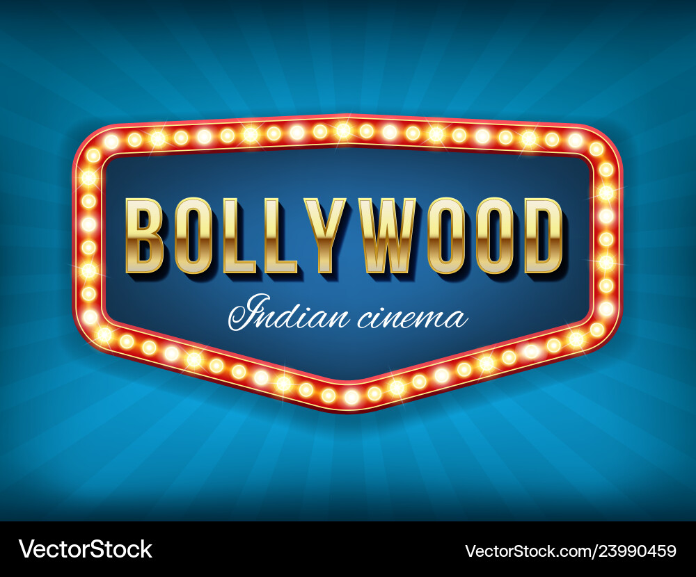 Creative of bollywood cinema Royalty Free Vector Image