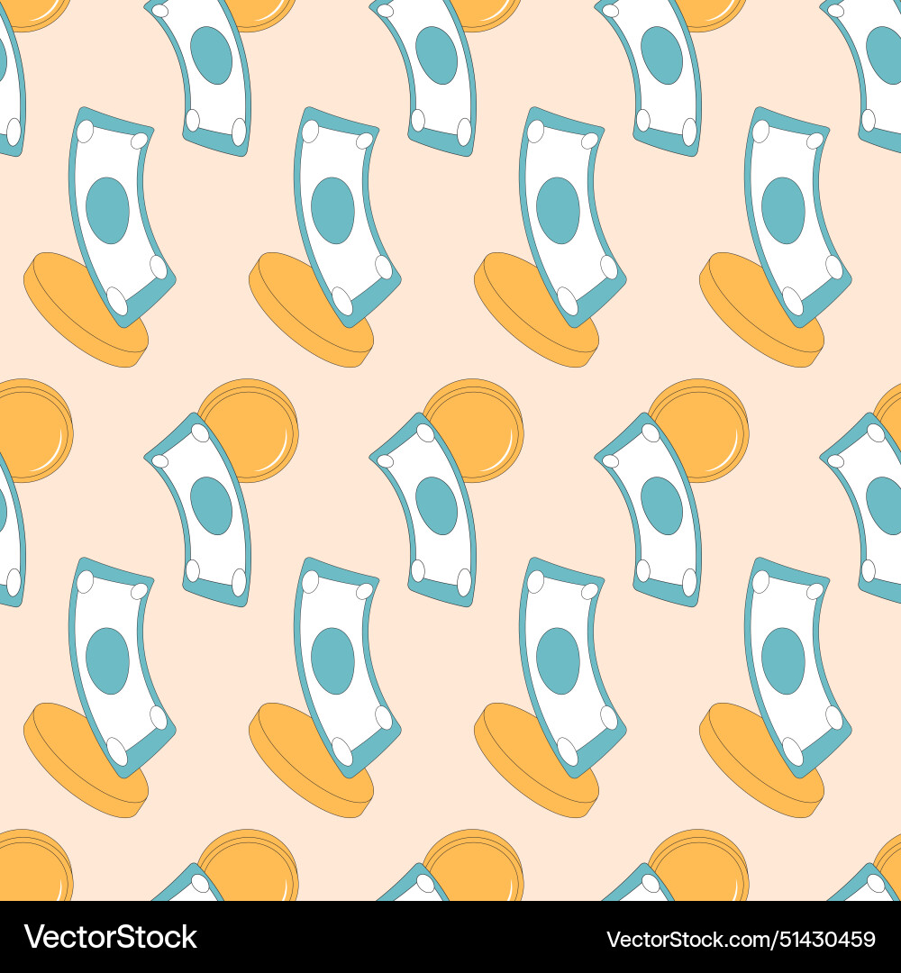 Economic expanse showcasing seamless pattern Vector Image