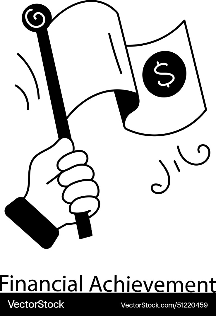 Financial achievement Royalty Free Vector Image