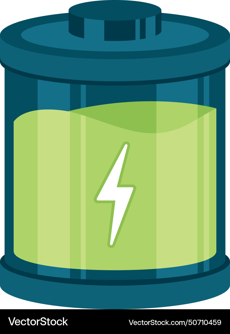 High performance battery energy Royalty Free Vector Image