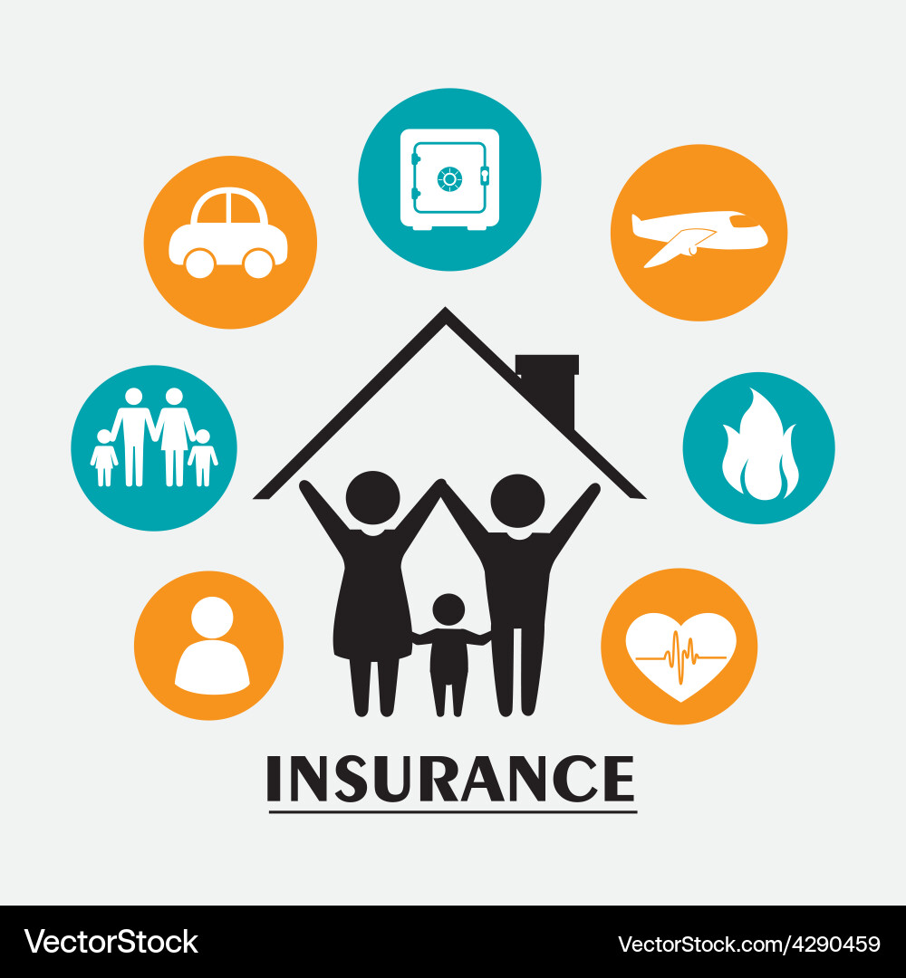 Insurance design Royalty Free Vector Image - VectorStock