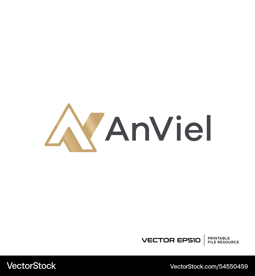 Letter a v logo Royalty Free Vector Image - VectorStock