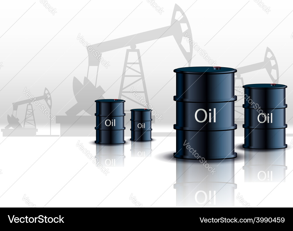 Oil pump rig energy industrial machine Royalty Free Vector