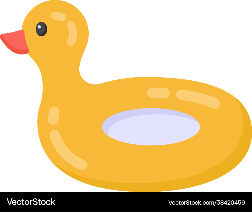 Pool duck Royalty Free Vector Image - VectorStock