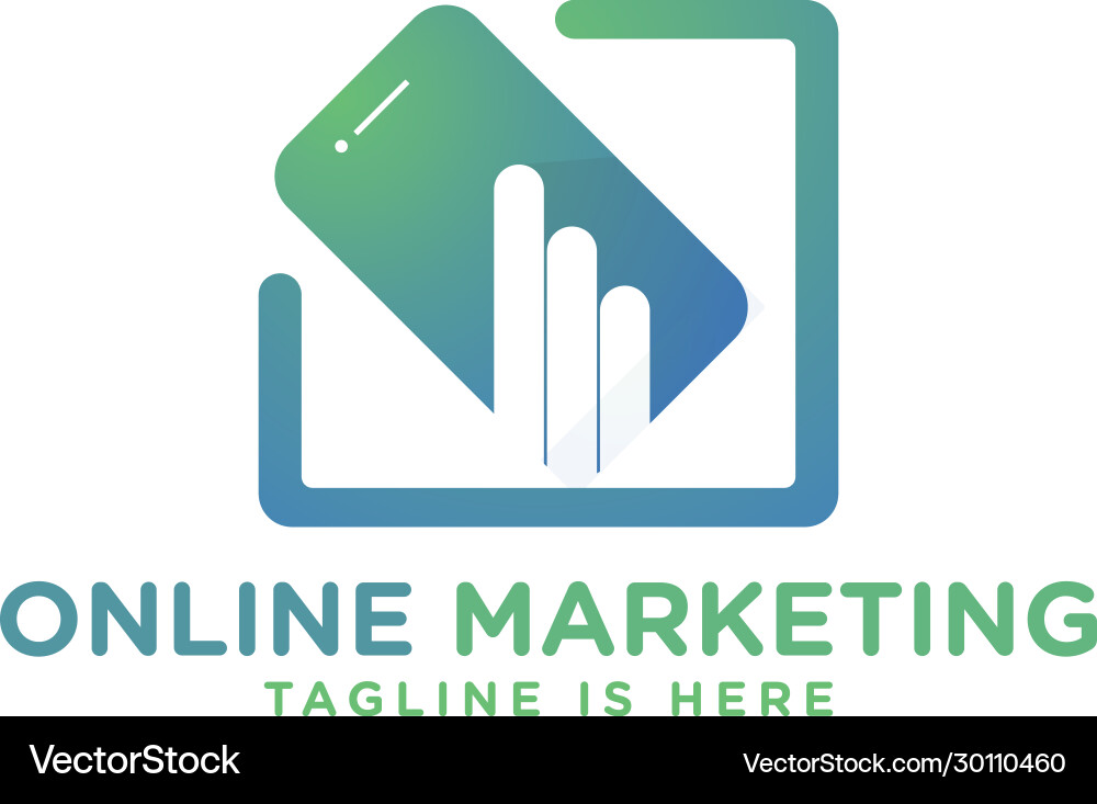 App online marketing logo Royalty Free Vector Image