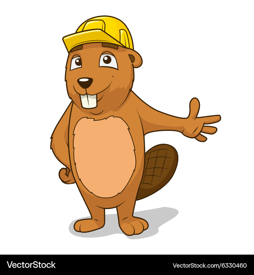 Beaver builder Royalty Free Vector Image - VectorStock