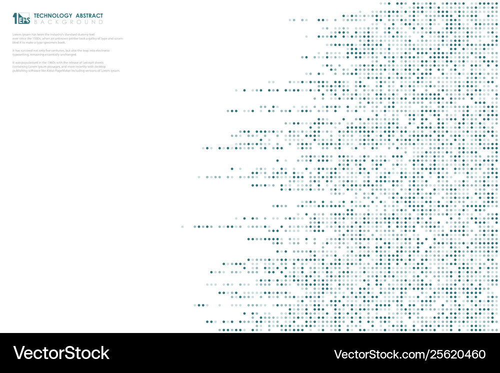 Blue Dot Technology Background Royalty Free Vector Image