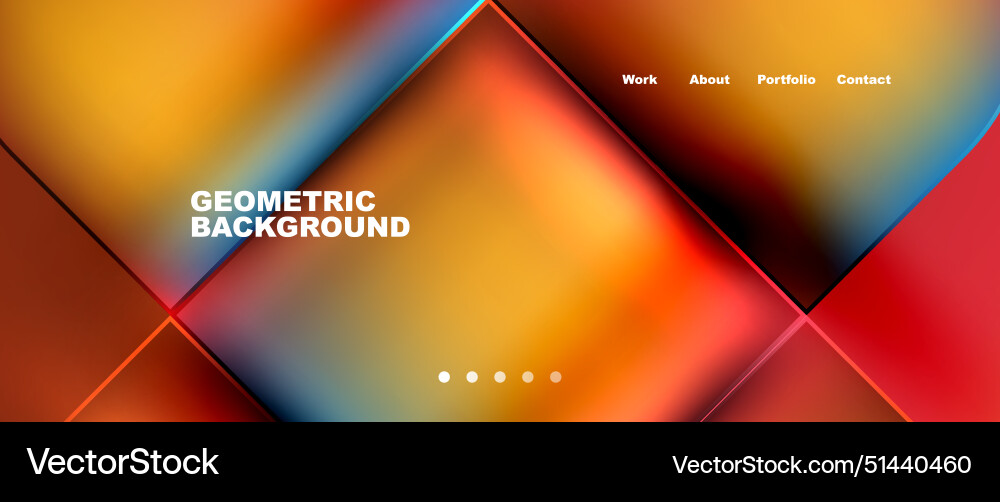 Geometric abstract glassmorphism with circles Vector Image